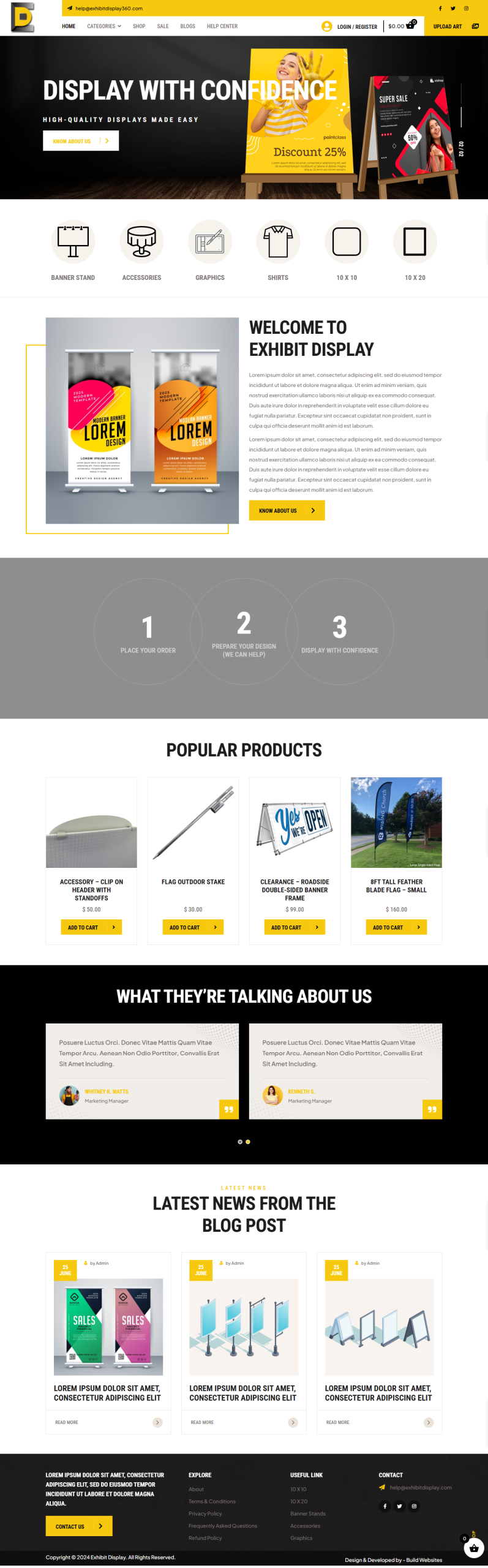 EXHIBIT DISPLAY 360 - Build Websites || A Professional Web Design And ...